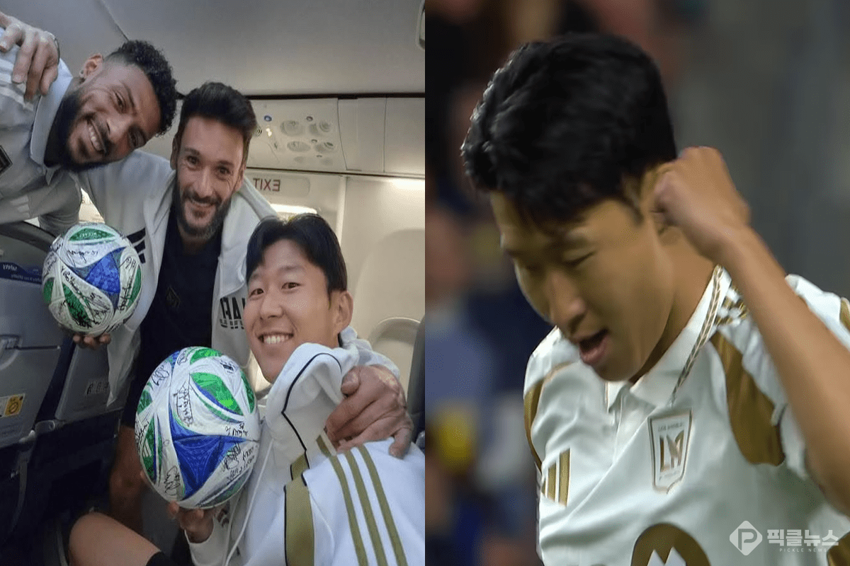 손흥민, MLS 첫 해트트릭 폭발…감독도 끌어안았다 “역시 쏘니!” (+ 영상)